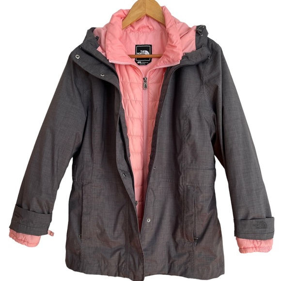 The North Face | Jackets & Coats | North Face Gray Peach 3in Winter ...